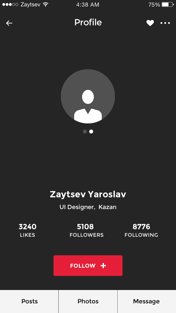 Oculus iOS Wireframe UI Kit by Qo7 | ThemeForest